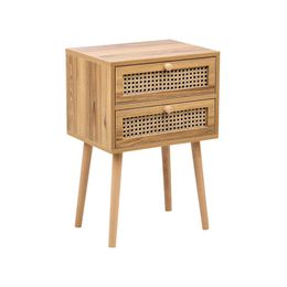Beliani Nachttisch BUTTE in Braun - (W) 40 x (H) 60 x (L) 30 cm | Gr.: onesize