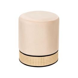 Beliani Pouf YANKTON in Beige - (W) 35 x (H) 42 x (L) 35 cm | Gr.: onesize