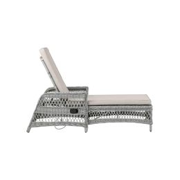 ebuy24 Gartenliege Hven Sandfarben 195 x 74 cm | Gr.: onesize