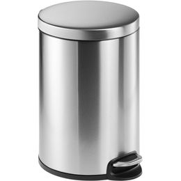 Durable Treteimer Edelstahl Rund 20 20 Liter silber metallic | Gr.: onesize