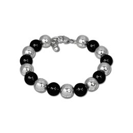 Amello Armband Edelstahl, Keramik ca. 18,5cm bis 20cm Kugeln | Gr.: onesize