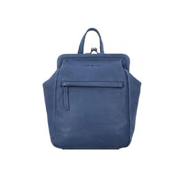 Green Burry Greenburry Vintage washed City Rucksack Leder 27 cm in jeans | Gr.: onesize