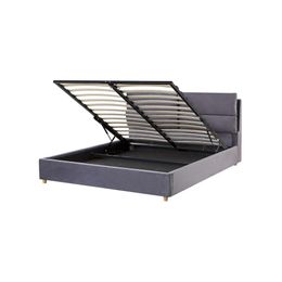 Beliani Doppelbett BATILLY in Grau - (W) 174 x (H) 105 x (L) 224 cm | Gr.: onesize