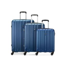 Roncato Kinetic 2.0 4 Rollen Kofferset 3-teilig mit Dehnfalte in blu | Gr.: onesize