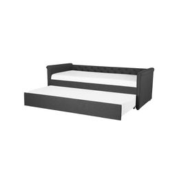Beliani Tagesbett LIBOURNE in Grau - (W) 92 x (H) 75 x (L) 220 cm | Gr.: onesize