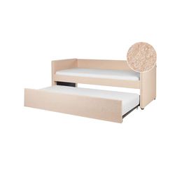 Beliani Tagesbett TROYES in Rosa - (W) 99 x (H) 84 x (L) 213 cm | Gr.: onesize