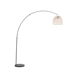 Beliani Stehleuchten GUAVIARE in /Beige/Schwarz - (W) 33 x (H) 195 x (L) 130 cm | Gr.: onesize