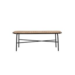 ebuy24 Gartentisch Holmbeck Natur 90 x 200 cm | Gr.: onesize