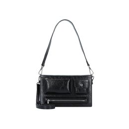 Seidenfelt Liinaja Schultertasche 23 cm in glossy black | Gr.: onesize