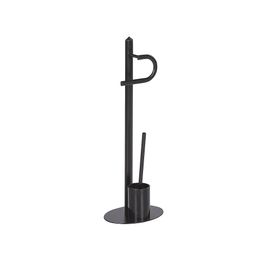 Beliani Toilettenbürste SARTO in Schwarz - (W) 28 x (H) 78 x (L) 20 cm | Gr.: onesize