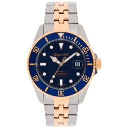 Gigandet Automatikuhr "SEA GROUND" in Silber/Rotgold/Blau | Gr.: onesize
