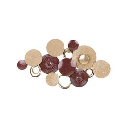 Beliani Wandobjekt BROMINE in Gold/Braun - (W) 125 x (H) 69 x (L) 5 cm | Gr.: onesize