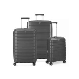 Roncato B-Flying Move 4 Rollen Kofferset 3-teilig mit Dehnfalte in anthrazit | Gr.: onesize
