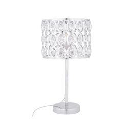 Beliani Tischleuchten TENNA in Silber - (W) 25 x (H) 53 x (L) 25 cm | Gr.: onesize
