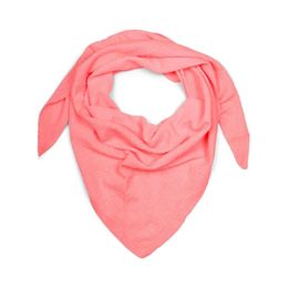 styleBREAKER Einfarbiger Musselin Dreiecksschal in Neonkoralle | Gr.: onesize