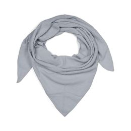 styleBREAKER Einfarbiger Musselin Dreiecksschal in Hellgrau | Gr.: onesize