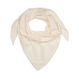 styleBREAKER Einfarbiger Musselin Dreiecksschal in Creme | Gr.: onesize