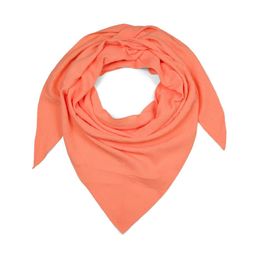 styleBREAKER Einfarbiger Musselin Dreiecksschal in Apricot | Gr.: onesize