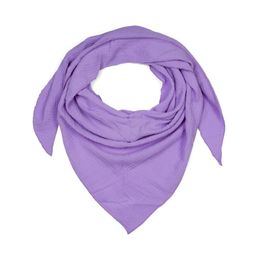 styleBREAKER Einfarbiger Musselin Dreiecksschal in Flieder | Gr.: onesize