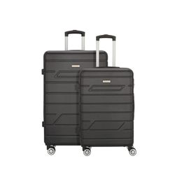 Nowi Bergamo 4 Rollen Kofferset 2-teilig in schwarz | Gr.: onesize
