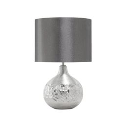 Beliani Tischleuchten YAKIMA in Grau/Silber - (W) 28 x (H) 43 x (L) 28 cm | Gr.: onesize