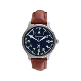 Messerschmitt Quarzuhr ME-BLAUE42B in Silber | Gr.: onesize
