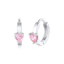 Elli Ohrringe 925 Sterling Silber Herz in Silber | Gr.: onesize