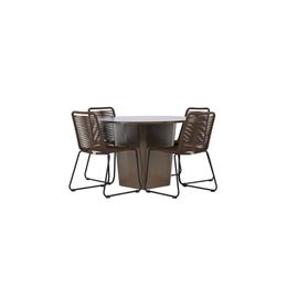 ebuy24 Gartenset SantaFeLindos Braun 120 x 120 cm | Gr.: onesize