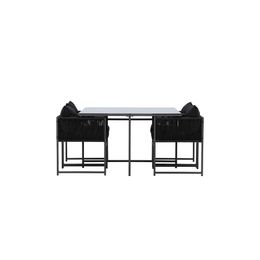 ebuy24 Gartenset Noto Schwarz 120 x 120 cm | Gr.: onesize