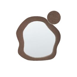 Beliani Wandspiegel BLISMES in Braun - (W) 79 x (H) 80 x (L) 5 cm | Gr.: onesize