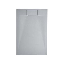 Beliani Duschwanne AZZURRO in Grau - (W) 120 x (H) 3 x (L) 80 cm | Gr.: onesize