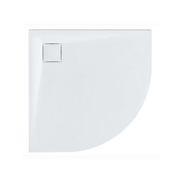 Beliani Duschwanne PARON in Weiß - (W) 90 x (H) 3 x (L) 90 cm | Gr.: onesize