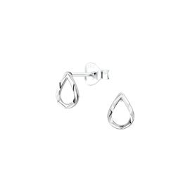 Alexander York Ohrstecker TROPFEN Diamantschliff in 925 Sterling Silber, 2-tlg. | Gr.: onesize