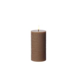 Uyuni LED Kerze PIA Rustik-Optik Echtwachs Timer H: 15cm in karamell | Gr.: onesize