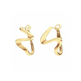 Steel_Art Ohrringe Damen Fina poliert in goldfarben | Gr.: onesize