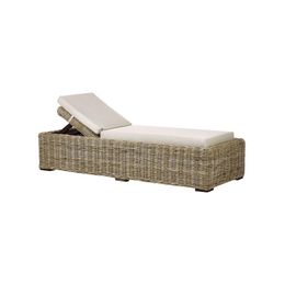 Beliani Gartenliege PALESE in /Grau - (W) 77 x (H) 88 x (L) 195 cm | Gr.: onesize