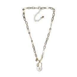 Collezione Alessandro Kurze Kette " Schloss " in gold | Gr.: onesize