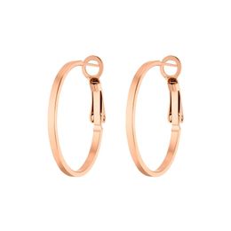 Steel_Art Ohrcreolen Damen Elsa rose goldfarben in rosegoldfarben | Gr.: onesize