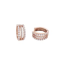 Amor Creolen Silber 925, rosévergoldet in Roségold | Gr.: onesize