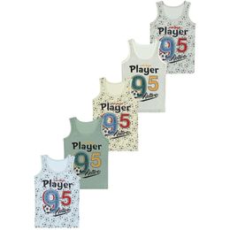 LOREZA 5er Set Unterhemden - Player - Bunt | Gr.: 152/158