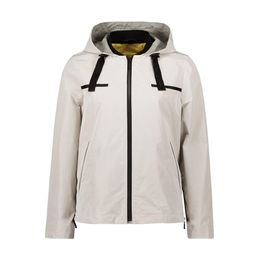 AMBER & JUNE AMBER & JUNE Sommerjacke mit Kapuze in Grau Beige | Gr.: 44