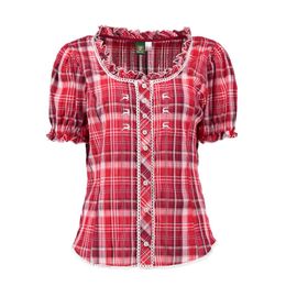 OS-Trachten Trachtenbluse Klosy in mittelrot | Gr.: 40