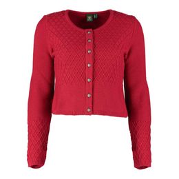 OS-Trachten Strickjacke Swoyar in dunkelrot | Gr.: 32