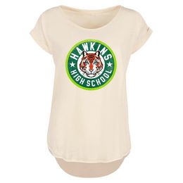 F4NT4STIC Long T-Shirt Stranger Things Hawkins Tiger Circle in Whitesand | Gr.: S