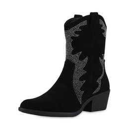 VAN HILL Cowboy Boots Seraphina in Schwarz | Gr.: 36