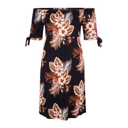 Beach Time Strandkleid in schwarz-bedruckt | Gr.: 38