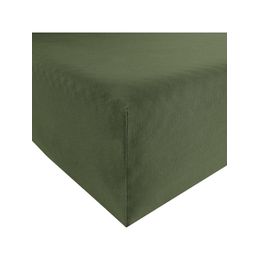 REDBEST Single-Jersey Spannbettlaken Denver in tanne | Gr.: 90x190 cm - 100x200 cm