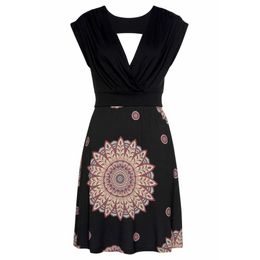 Beach Time Sommerkleid in schwarz-bedruckt | Gr.: 34