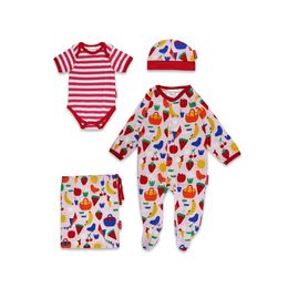 Toby tiger Geschenkset mit Picknick Print in rosa | Gr.: 56