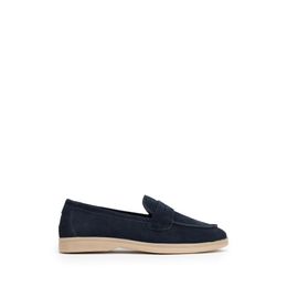 Wittchen Klassische Damenschuhe Mokassins Aus Wildleder in Dark blue | Gr.: 38